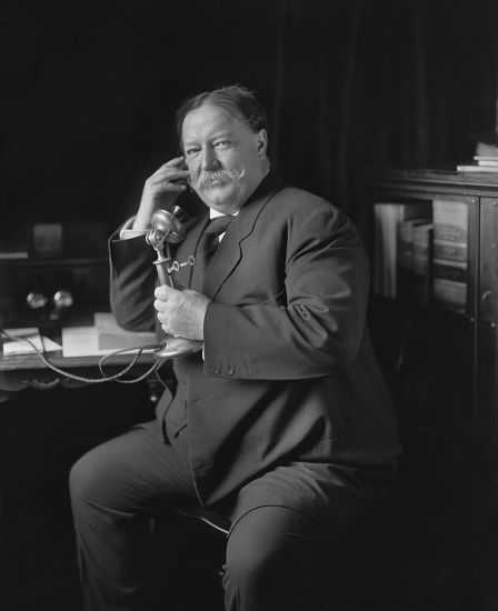 William Howard Taft Receiving Telephone Call Editorial Stock Photo ...