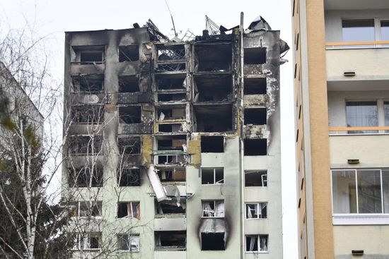 Top Building Blackened After Gas Explosion Editorial Stock Photo ...