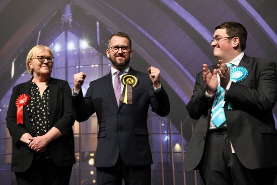 Snp Supporters Celebrate Wins General Election Editorial Stock Photo ...