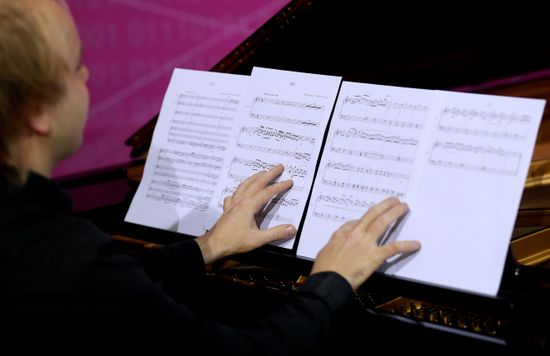 Pianist Places Notes Ludwig Van Beethovens Editorial Stock Photo ...