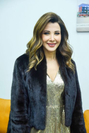 Nancy Ajram Poses Photograph Before Performing Editorial Stock Photo ...