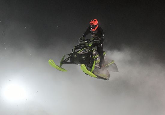 Professional Snocross Racer Nick Pattyn Competes Editorial Stock Photo ...