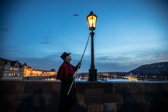 Lamplighter Jan Tater Wears Historical Uniform Editorial Stock Photo ...