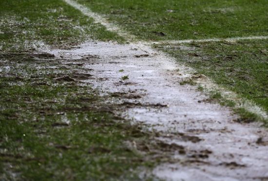 General View Muddy Pitch Puddles Editorial Stock Photo - Stock Image ...