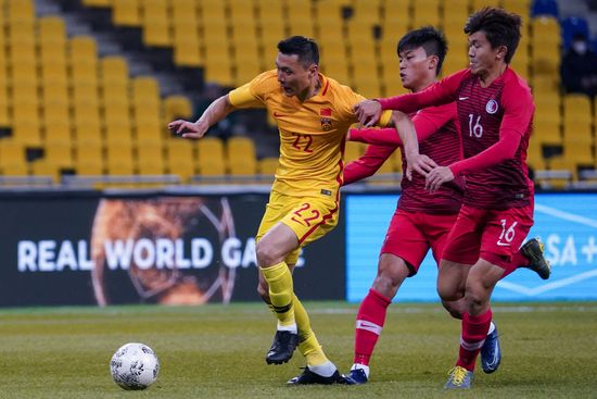 Yu Dabao Chn Competes Ball Against Editorial Stock Photo - Stock Image ...