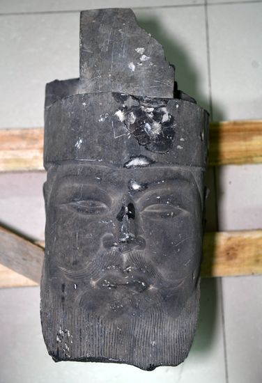 Head Statue Ancient Tomb Xixian New Editorial Stock Photo - Stock Image ...