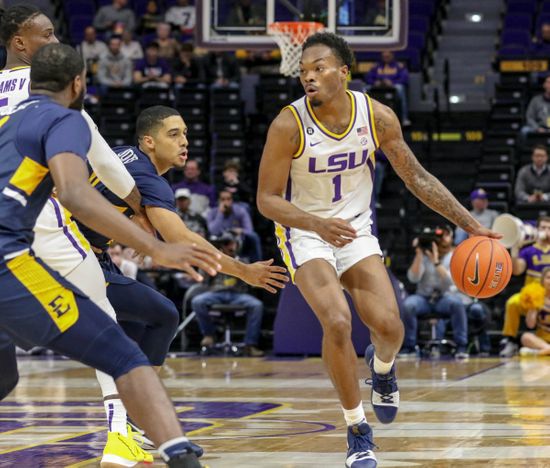 Lsus Javonte Smart 1 Tries Drive Editorial Stock Photo - Stock Image ...