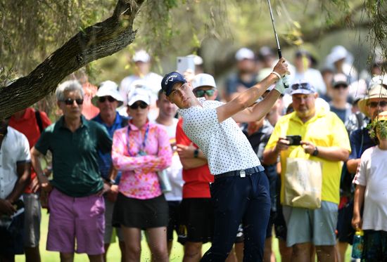 Australian Golfer Anthony Quayle Action On Editorial Stock Photo ...