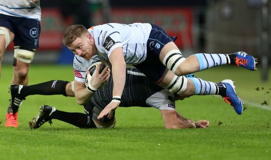 Macauley Cook Cardiff Blues Tackled By Editorial Stock Photo - Stock ...