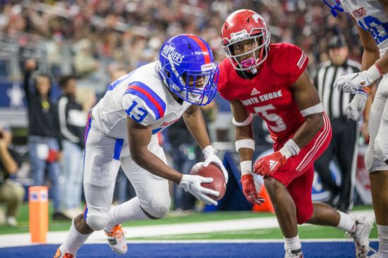 Duncanville Panthers Wide Receiver Roderick Daniels Editorial Stock ...