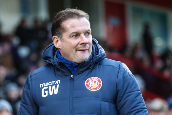 Stevenage Manager Graham Westley During Efl Editorial Stock Photo ...