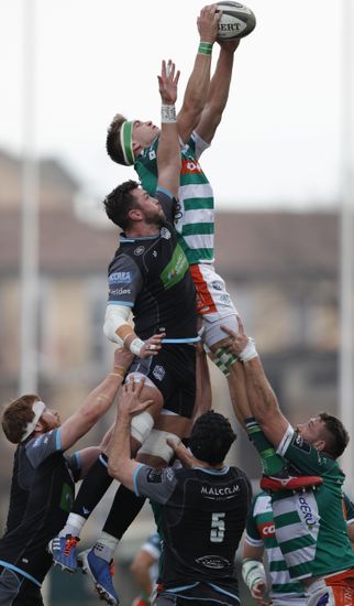 Benetton Rugbys Federico Ruzza Wins Lineout Editorial Stock Photo ...