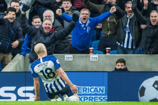 Aaron Mooy Brighton Celebrates His Goal Editorial Stock Photo - Stock ...