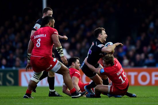 Nic White Exeter Chiefs Tackled By Editorial Stock Photo - Stock Image ...
