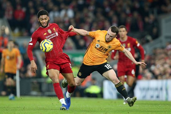 Liverpool Defender Joe Gomez 12 Wolverhampton Editorial Stock Photo ...
