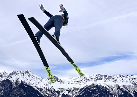 Robin Pedersen Norway Airborne During Practice Editorial Stock Photo ...