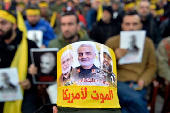 Supporter Hezbollah Wears Headband That Reads Editorial Stock Photo ...