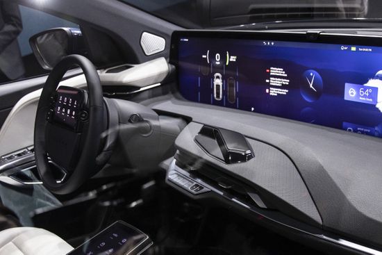 Byton Mbyte Electric Car Displayed During Editorial Stock Photo - Stock ...