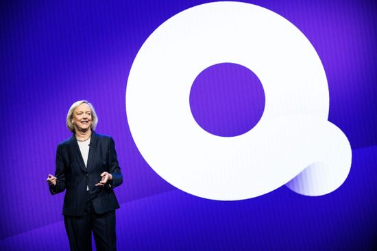 Quibi Ceo Meg Whitman Delivers Speech Editorial Stock Photo - Stock ...