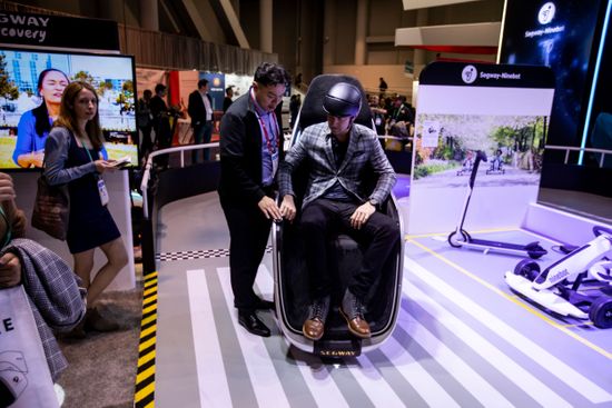 Visitor Tries Segway Spod Motorized Chair Editorial Stock Photo - Stock ...
