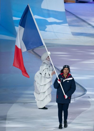 Camila Copain Flag Bearer France Walking Editorial Stock Photo - Stock ...