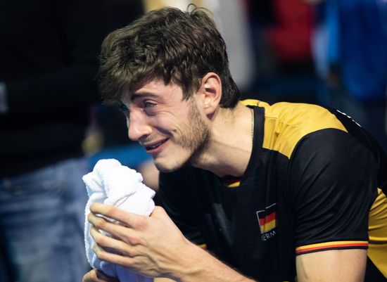 Germanys Tobias Krick Reacts After Losing Editorial Stock Photo - Stock ...