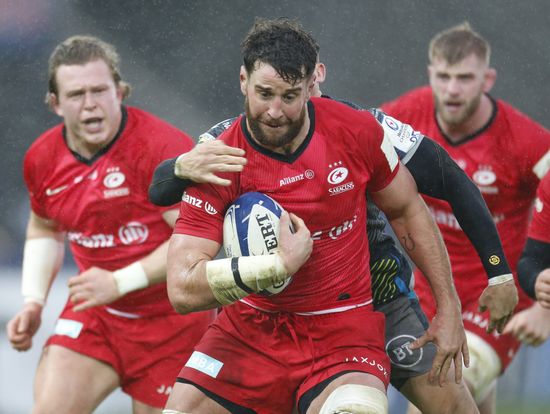 Calum Clark Saracens Tackled By Shaun Editorial Stock Photo - Stock ...