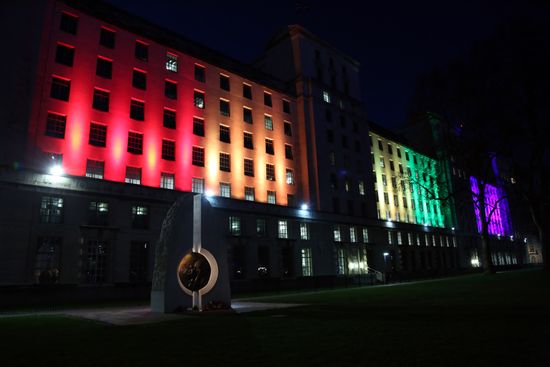 Ministry Defence Mod Main Building Lit Editorial Stock Photo - Stock ...