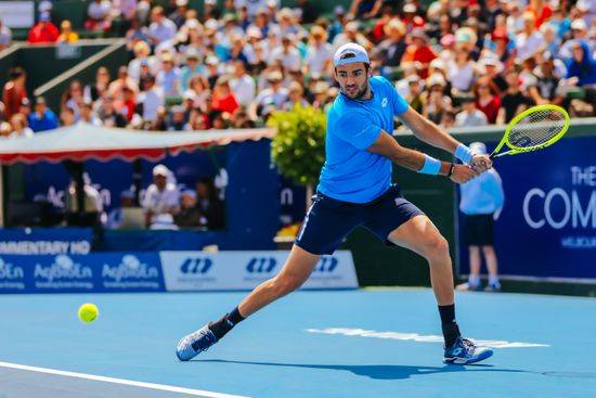 Matteo Berrettini Ita Hits Backhand Editorial Stock Photo - Stock Image | Shutterstock