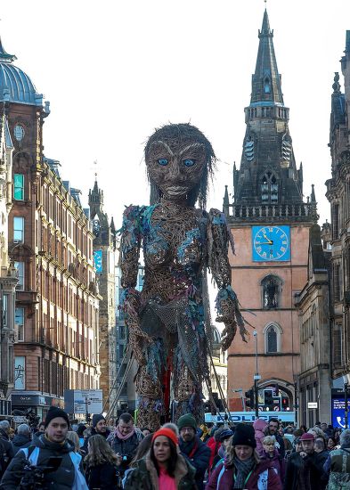 Giant Puppet Standing 10m Tall Made Editorial Stock Photo - Stock Image ...