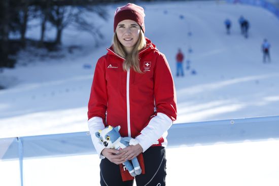 Silver Medalist Switzerlands Siri Wigger Poses Editorial Stock Photo ...