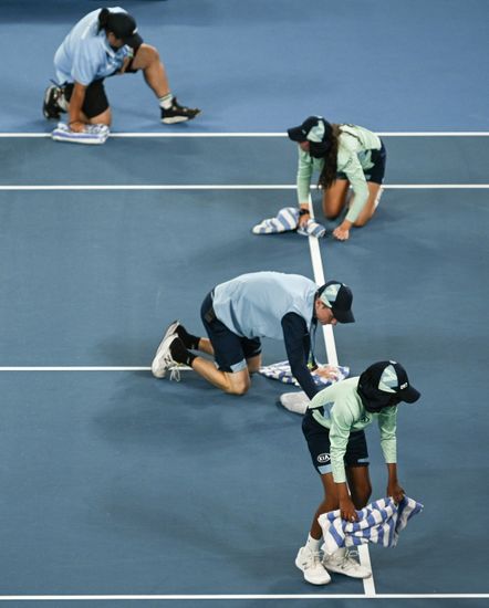 Court Staff Ball Kids Drying Court Editorial Stock Photo - Stock Image ...
