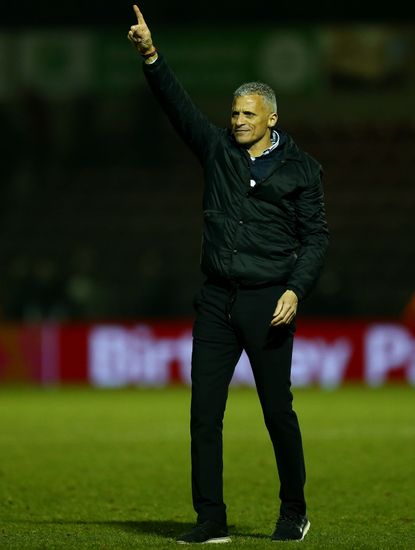 Keith Curle Manager Northamton Town Acknowledges Editorial Stock Photo ...