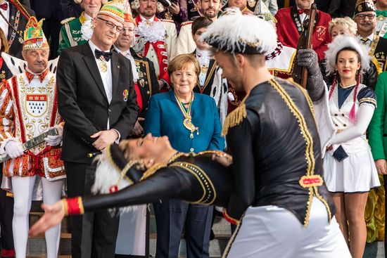 German Chancellor Angela Merkel C Watches Editorial Stock Photo - Stock ...