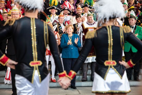 German Chancellor Angela Merkel C Watches Editorial Stock Photo - Stock ...