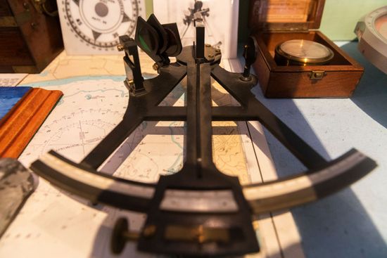 Sextant Other Navigation Equipment On Display Editorial Stock Photo ...