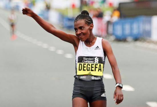 Debele Worknesh Degefa Ethiopia Celebrates After Editorial Stock Photo ...