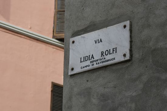 Street Sign Commemorates Italian Partisan Lidia Editorial Stock Photo ...