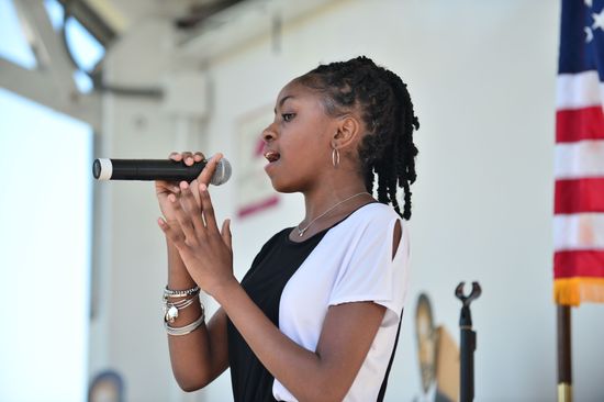 Singer Mecca Alexander Performs During Annual Editorial Stock Photo ...