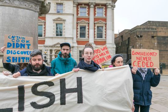 Human Rights Campaigners Hold Anti Australia Editorial Stock Photo ...