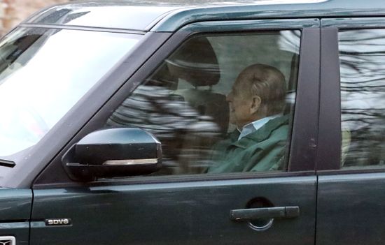 Princess Anne Driving Prince Philip Passenger Editorial Stock Photo ...