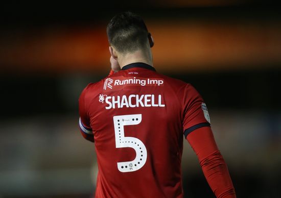 Lincoln Citys Jason Shackell Shows Disappointment Editorial Stock Photo ...