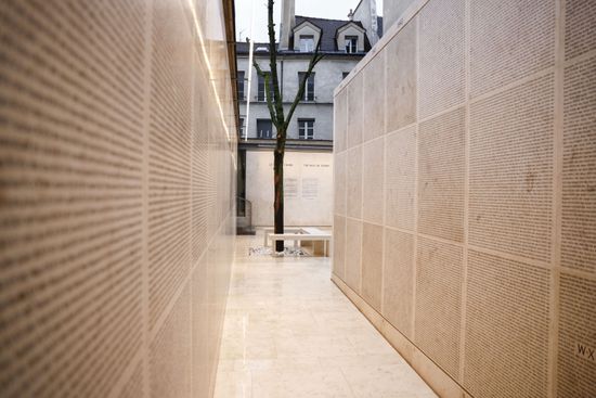 Inauguration Wall Names Renovation Memorial Shoah Editorial Stock Photo ...