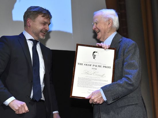 Joakim Palme Hands Over Olof Palme Editorial Stock Photo - Stock Image ...