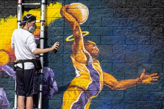 Street Artist Kiptoe Works On Large Editorial Stock Photo - Stock Image ...