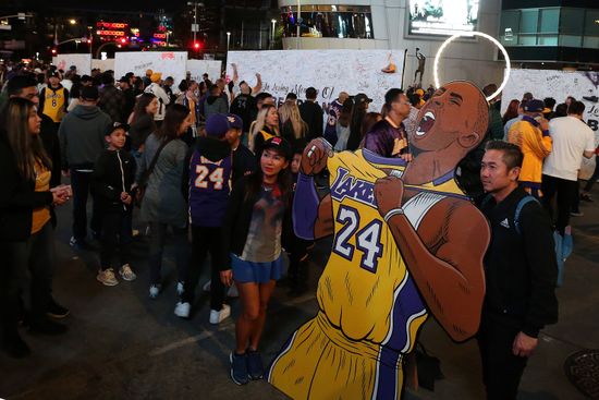 Fans Stand Next Cardboard Cutout Kobe Editorial Stock Photo - Stock ...