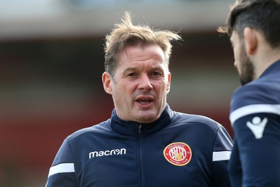Stevenage Manager Graham Westley During Stevenage Editorial Stock Photo ...
