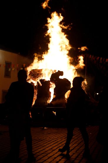 People Gather Around Bonfires During Celebrations Editorial Stock Photo ...