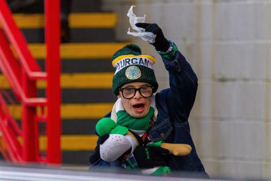 Celtic Super Fan Jay Beatty Celebrates Editorial Stock Photo - Stock ...