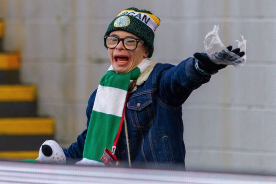 Celtic Super Fan Jay Beatty Celebrates Editorial Stock Photo - Stock ...